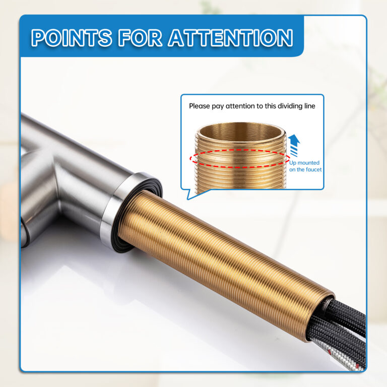 Kitchen Sink Faucet Threaded Tube Replacement 6″ Long Tube for WEWE ...